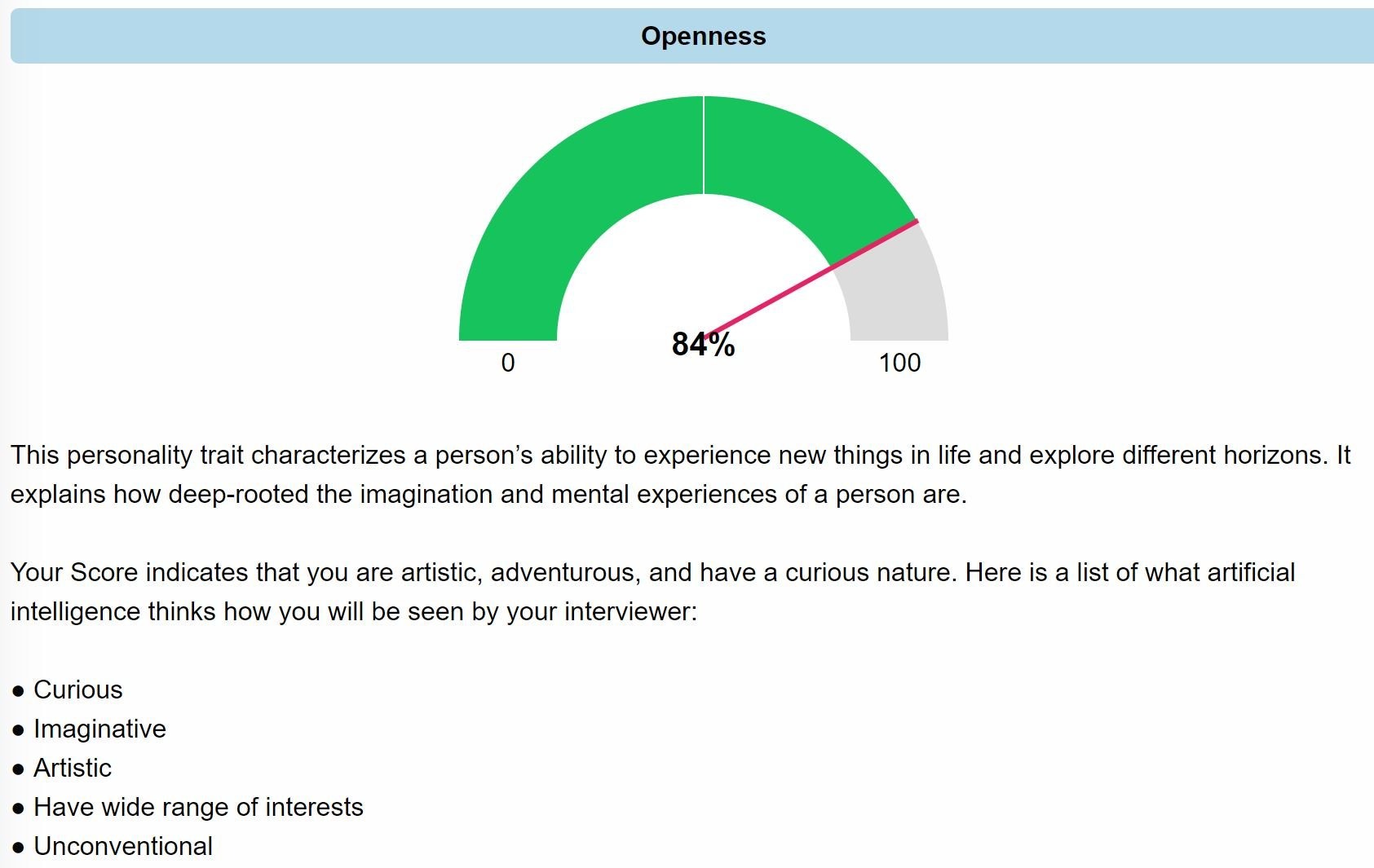 AI-Powered Free Test | Personality Tests and Job Interviews